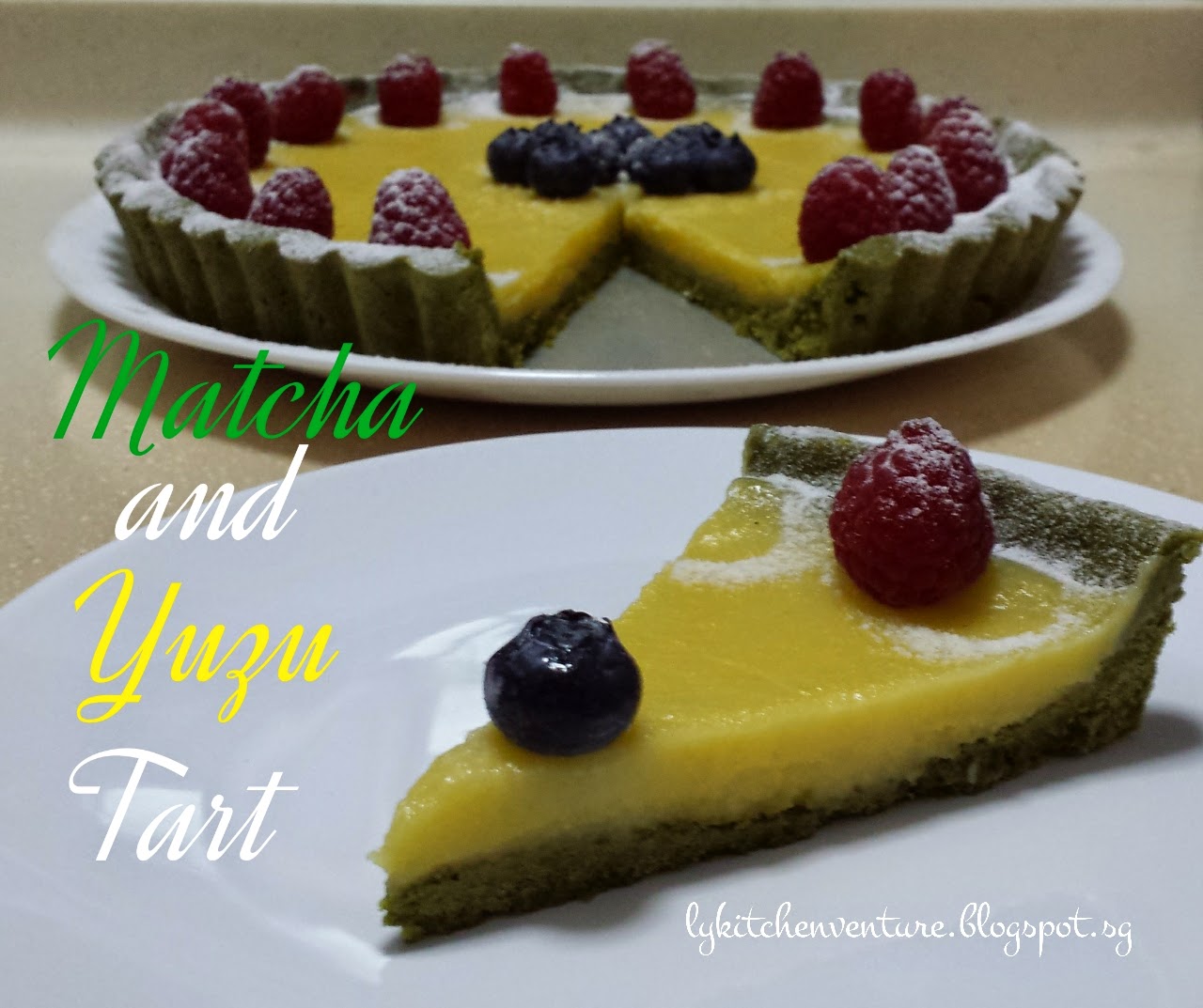 LY's Kitchen Ventures: Matcha and Yuzu Tart